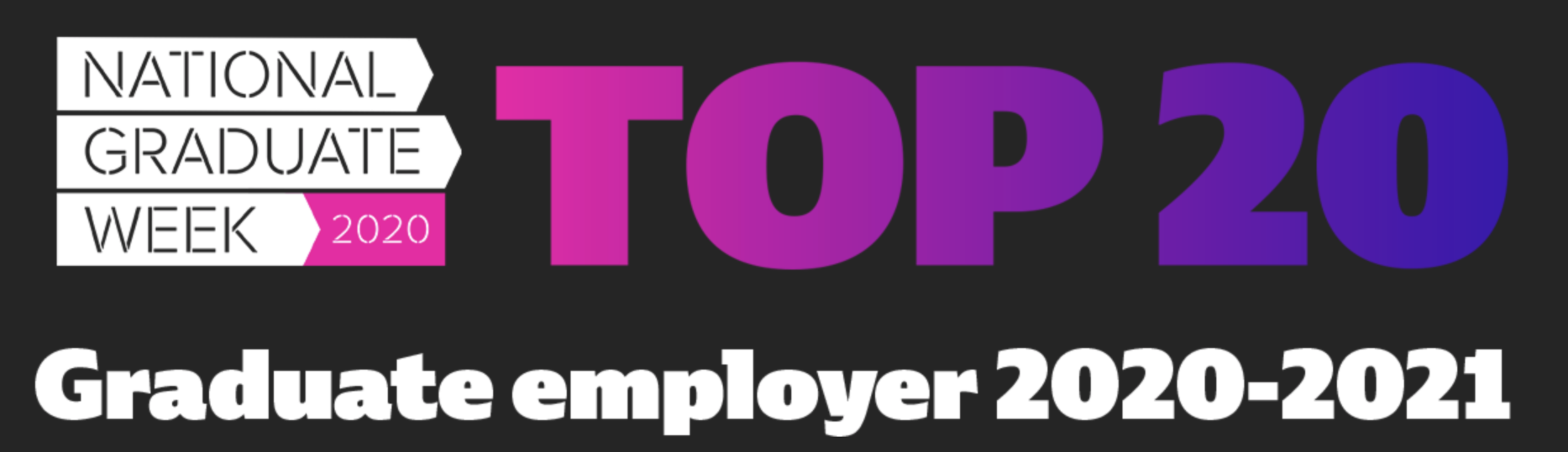 Top 20 Graduate Employers 2020-21 - National Graduate Week